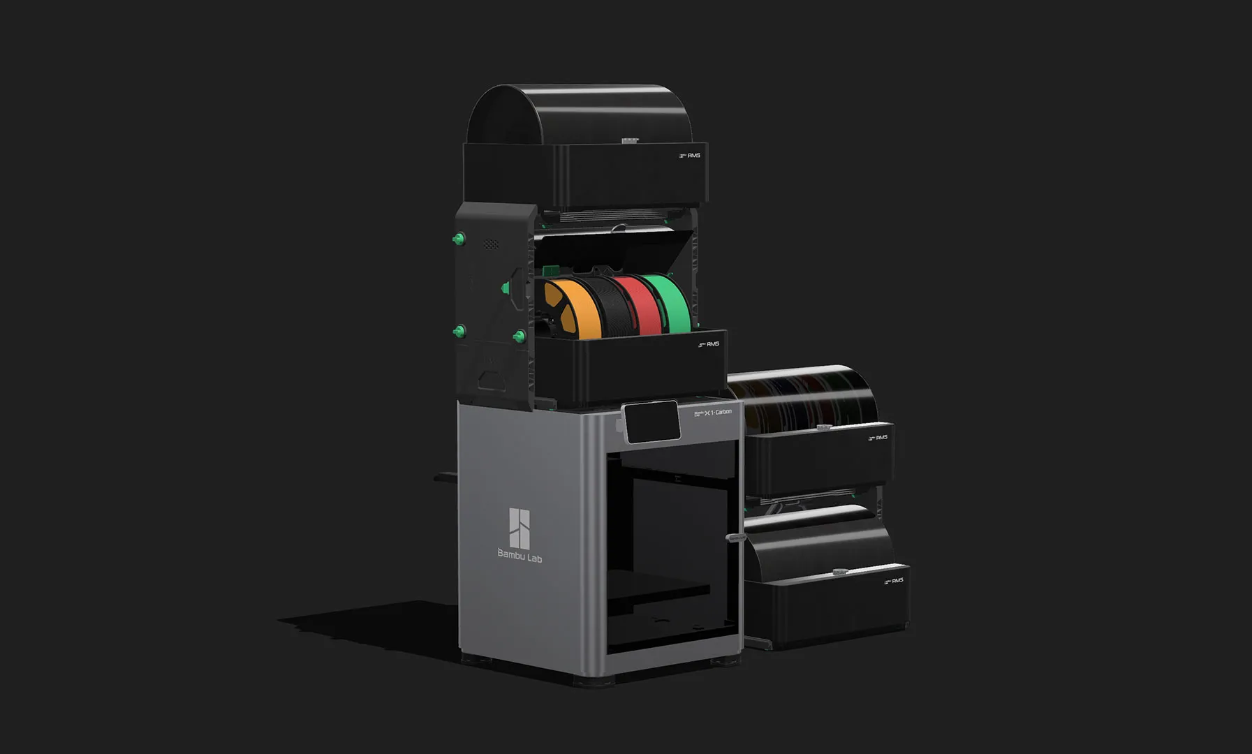Bambu X1C P1SC AMS 1 And 2 PRO Double-decker Stand Remixed by ...