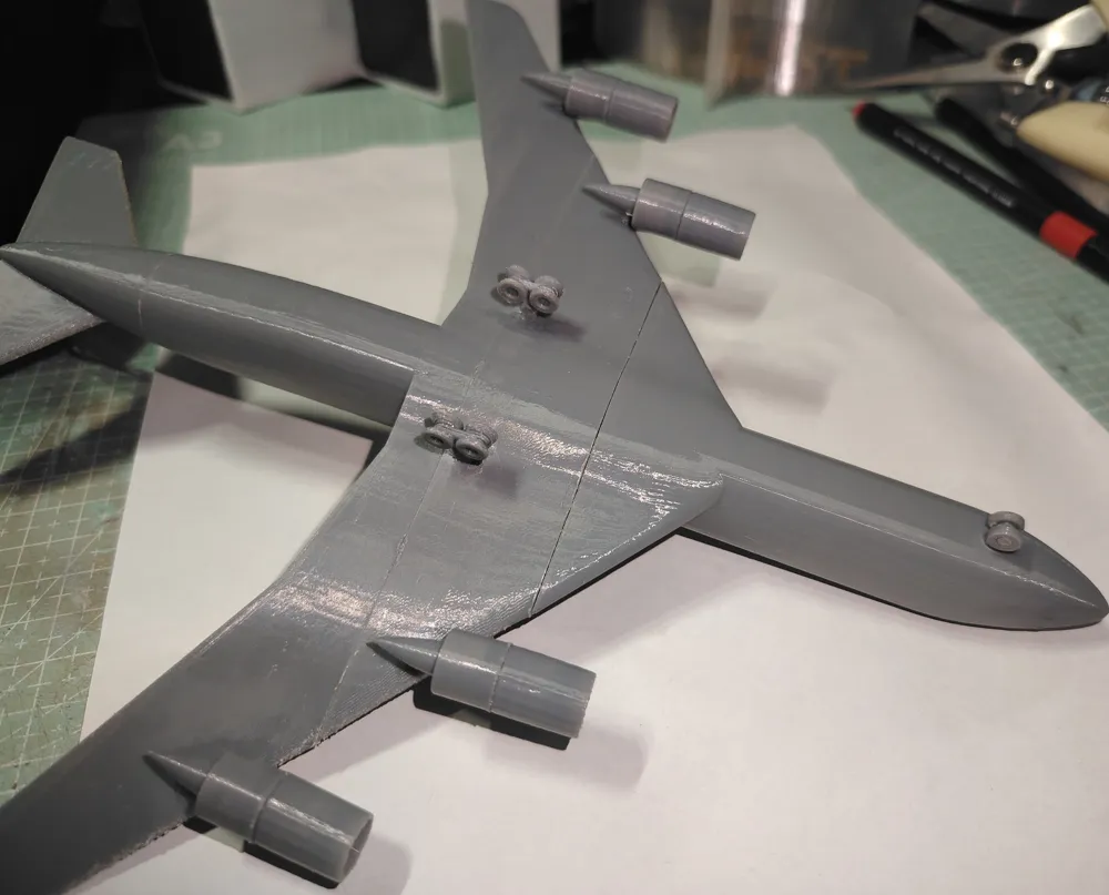 1:200 Boeing 707 (with detachable landing gear) - Free 3D Print Model ...