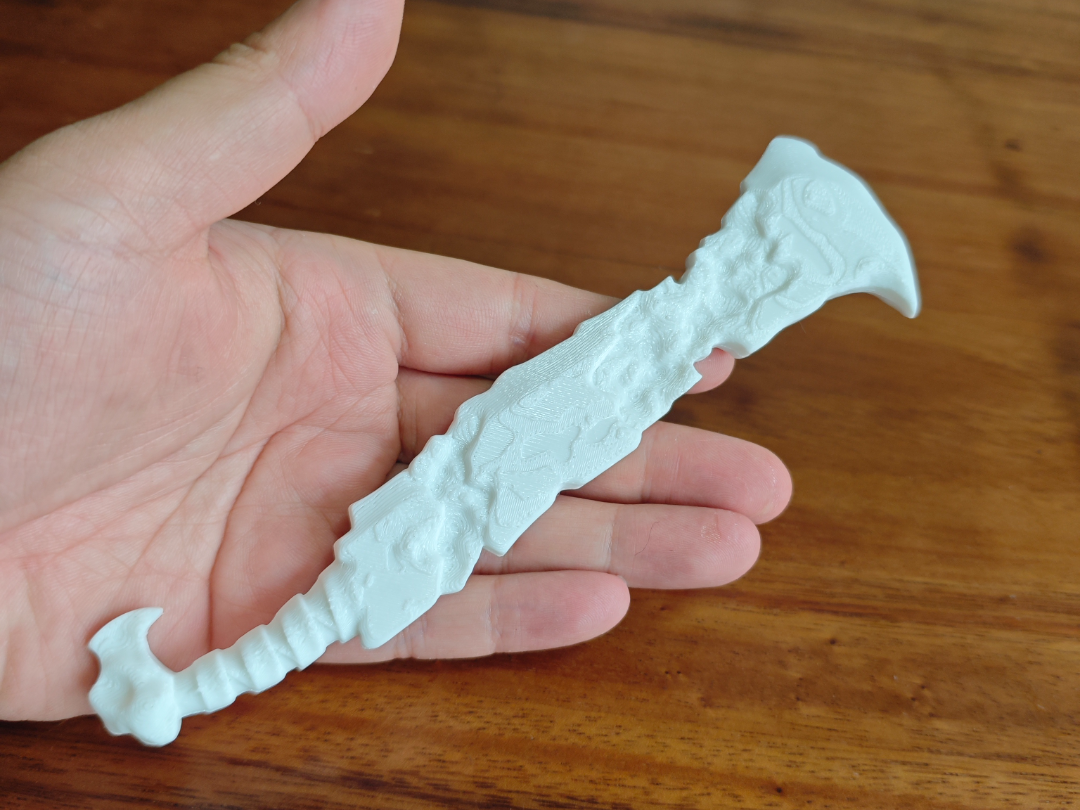 Large Cleaver Weapon Assembly No Supports Easy to Print Assemble ...