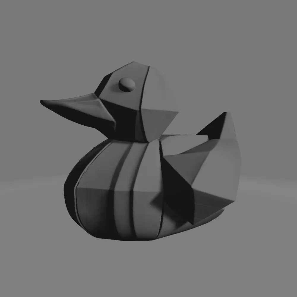 Origami Duck Geometric Rubber Duck by CraftitectMakerWorld: Download ...