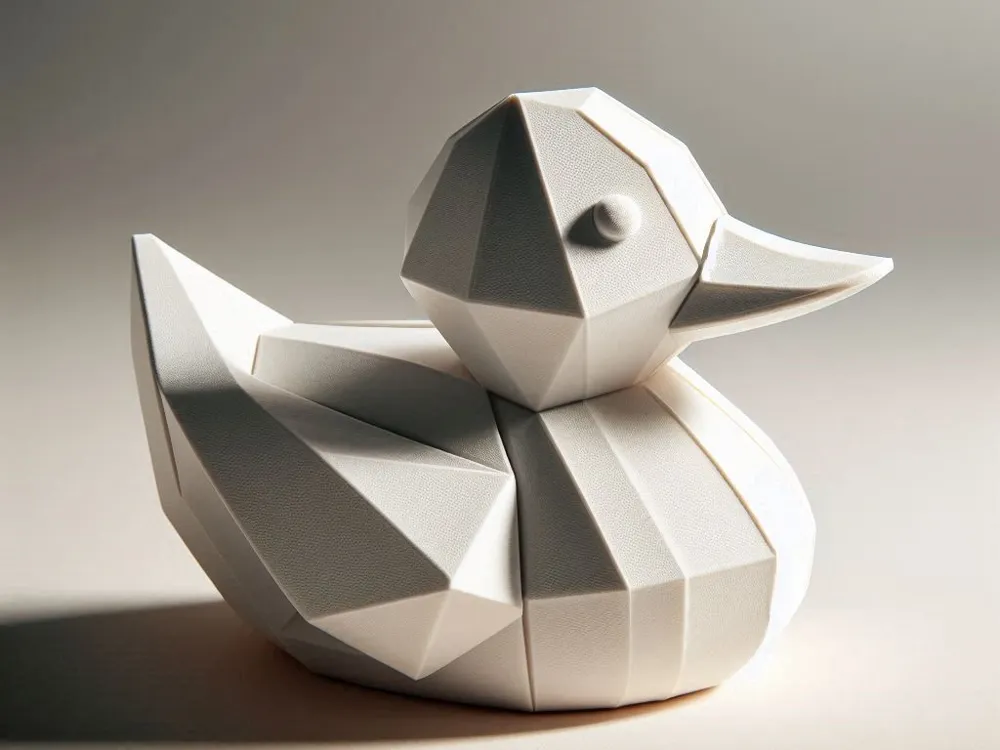 Origami Duck Geometric Rubber Duck by CraftitectMakerWorld: Download ...