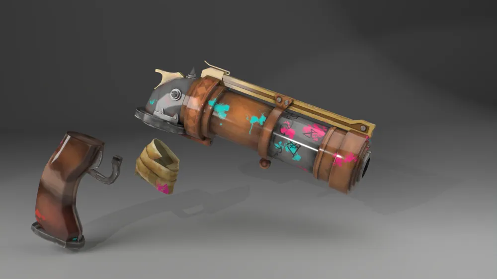 JINX GUN ARCANE \ LOL by gianluca MakerWorld: Download Free 3D Models