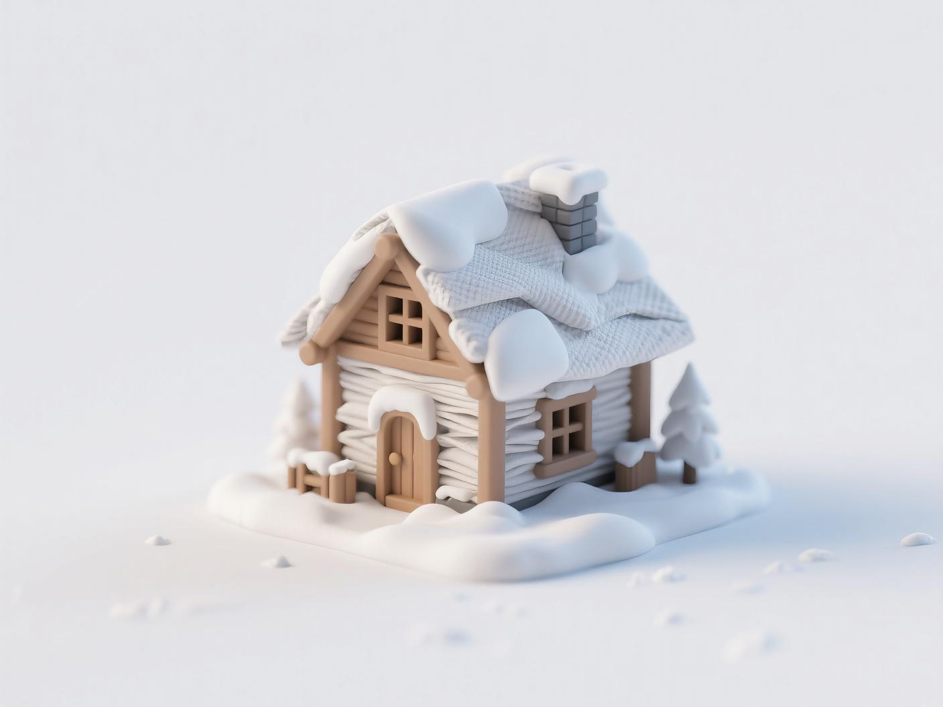 Winter Snow House Print-in-Place Suitable for a1mini by why MakerWorld ...