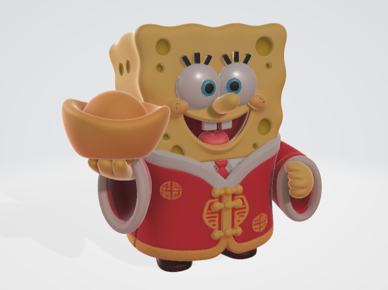 SpongeBob SquarePants - God of Wealth Edition by 行不知事 MakerWorld ...
