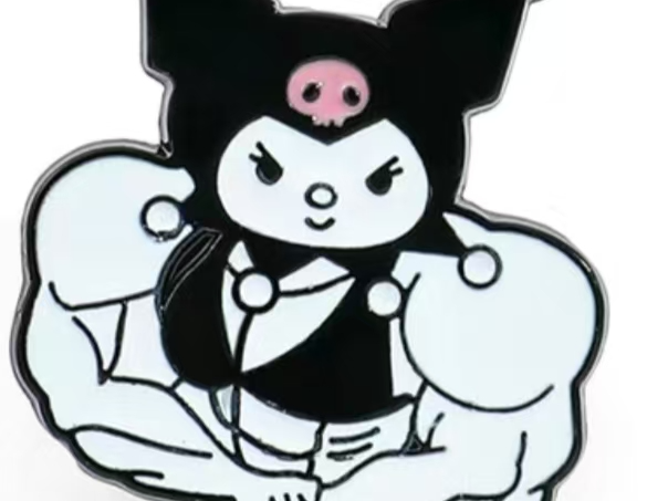 Muscle Kuromi Keychain by Nat丿暴MakerWorld: Download Free 3D Models