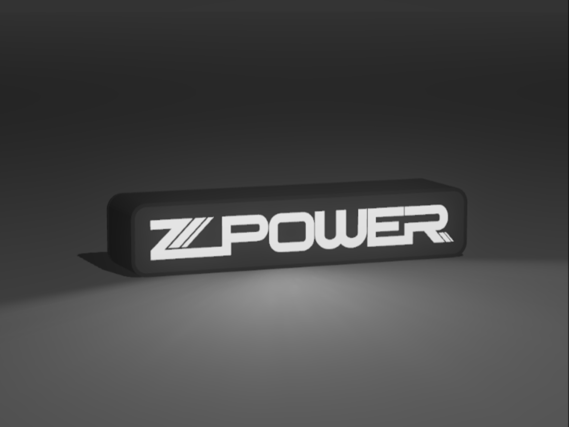 ZPOWER OG Logo Lightbox by JimiZhou MakerWorld: Download Free 3D Models