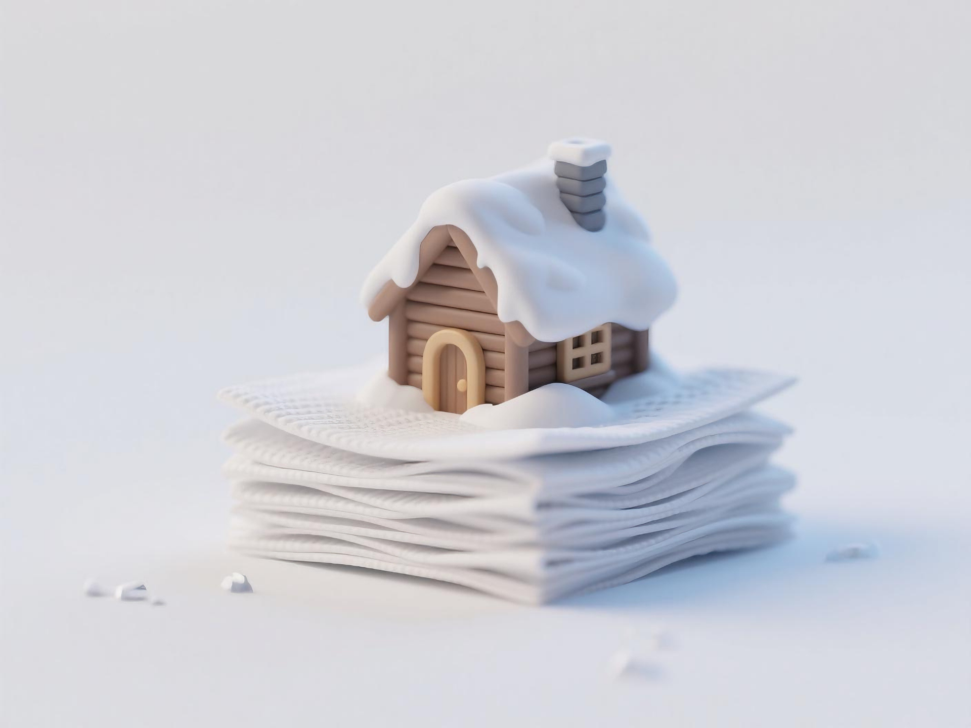 Winter Snow House Print-in-Place Suitable for a1mini by whyMakerWorld ...
