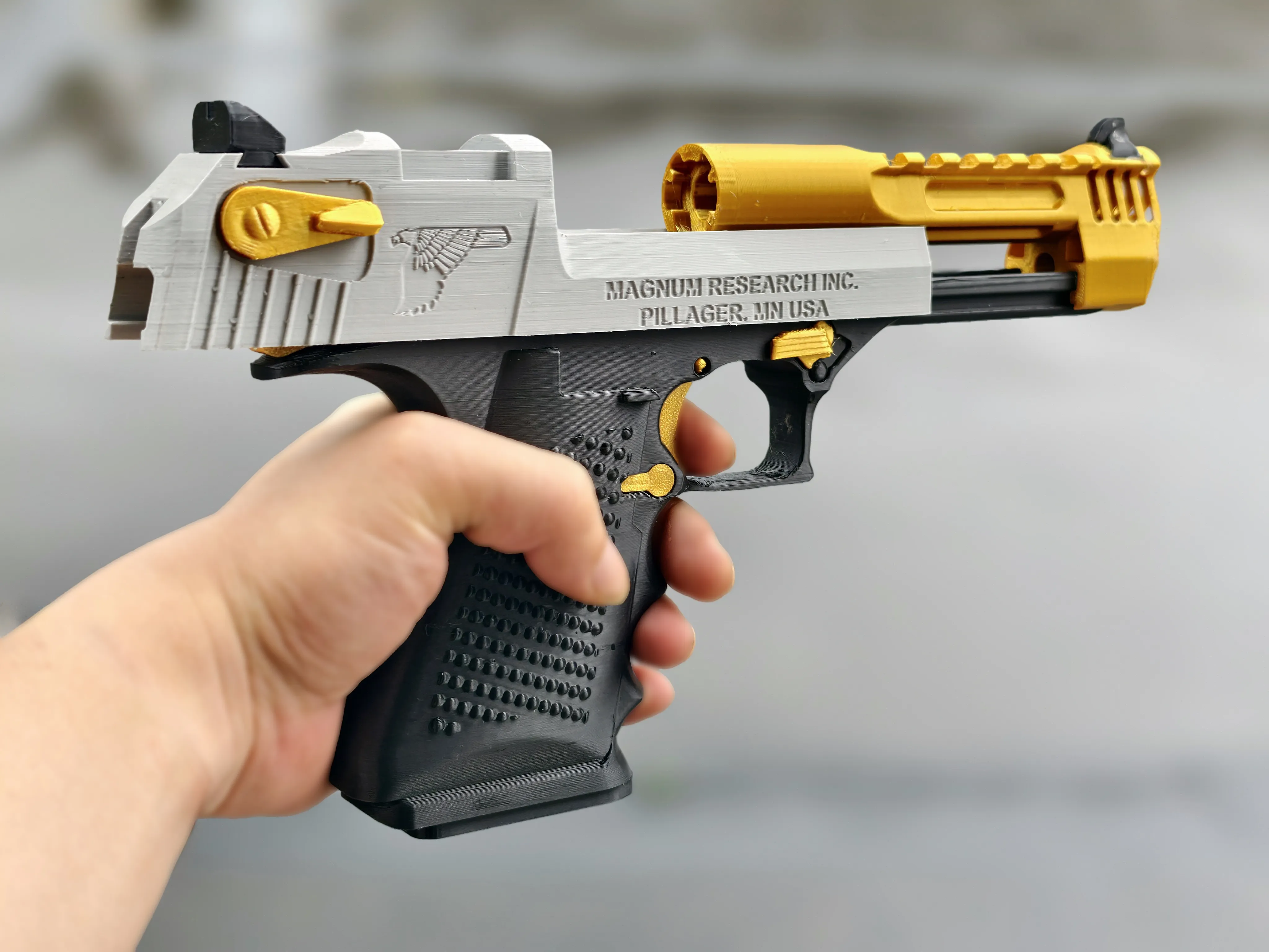Magnum Desert Eagle L5 Toy pistol（No launch） - Free 3D Print Model ...