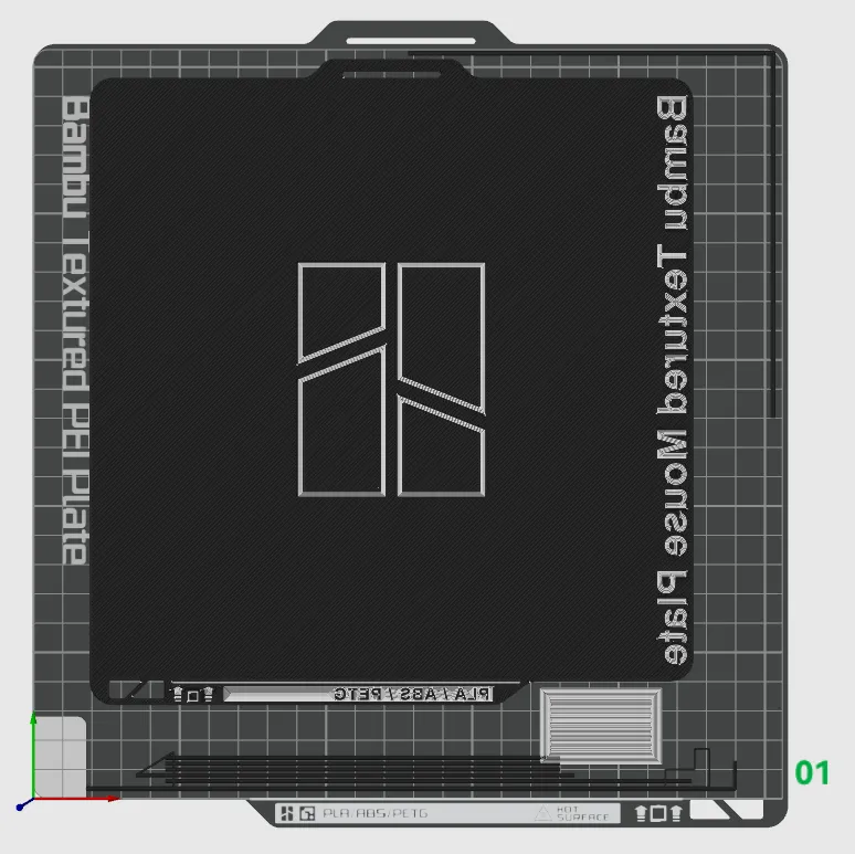 Bambu Lab X1 Carbon Build Plate Mouse Pad - Free 3D Print Model ...