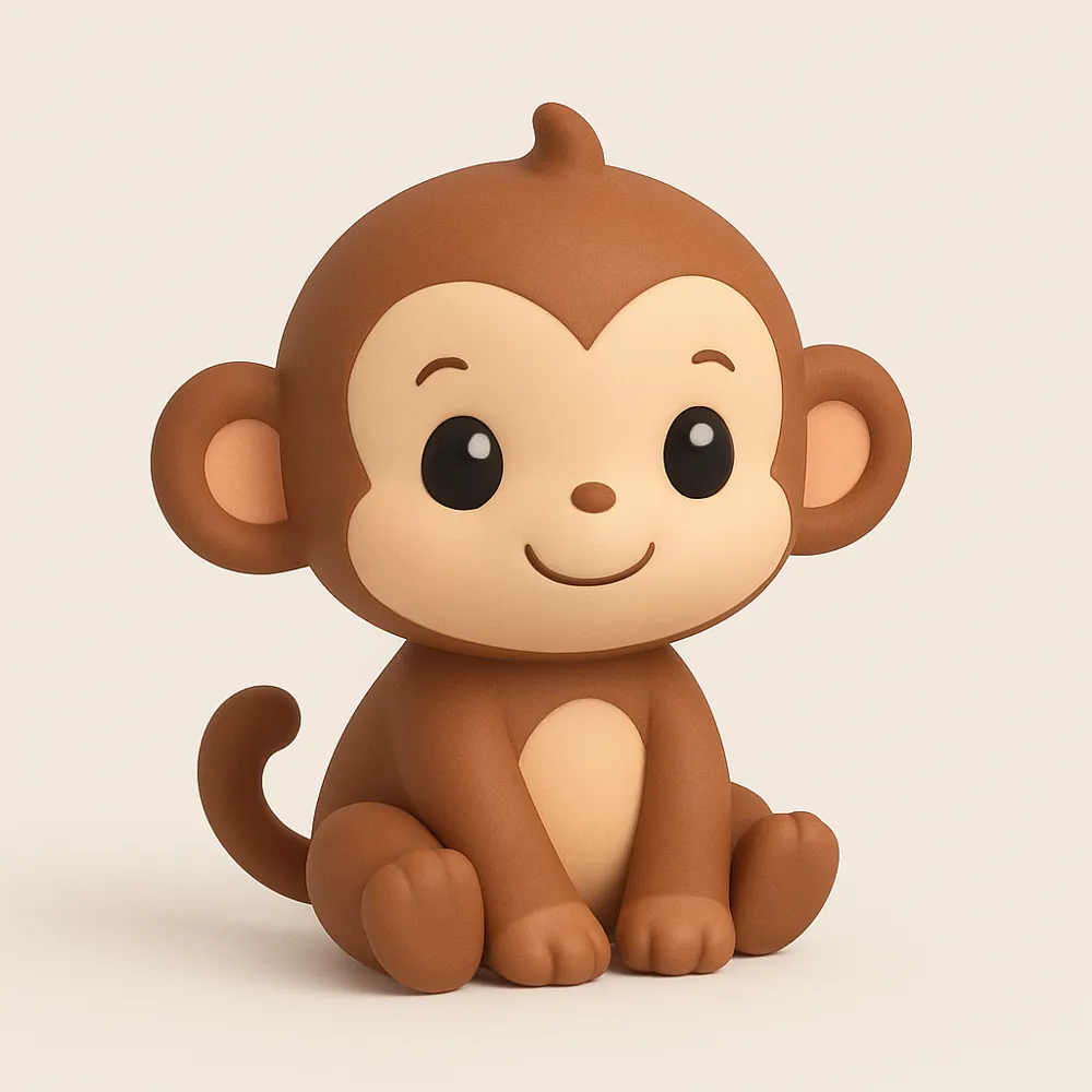 Cute Sitting Monkey by HogSpit MakerWorld: Download Free 3D Models