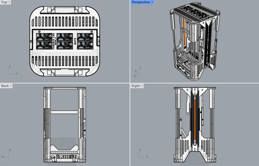 MOTH——可变形ITX电脑机箱 来自 FanasiaLab MakerWorld：免费下载 3D 模型