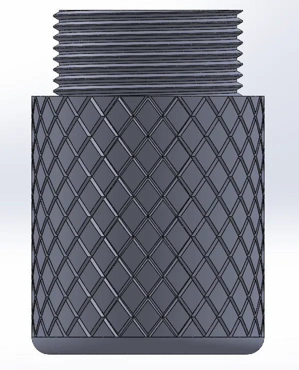 Knurled Keychain Container by Zizor MakerWorld: Download Free 3D Models