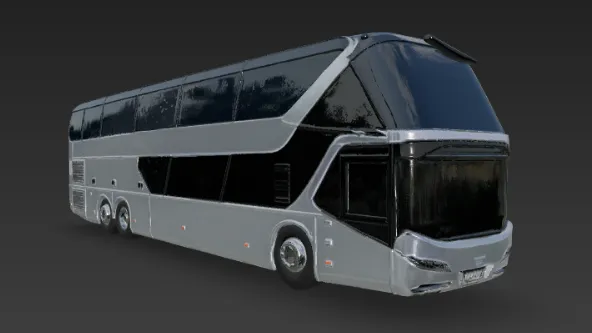 Modern Double-Decker Coach Bus - Free 3D Print Model - MakerWorld