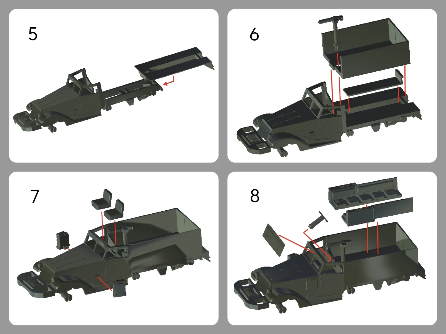 M2A1 HALF-TRACK KIT CARD 1:64 SCALE by reneeceldesigns MakerWorld ...