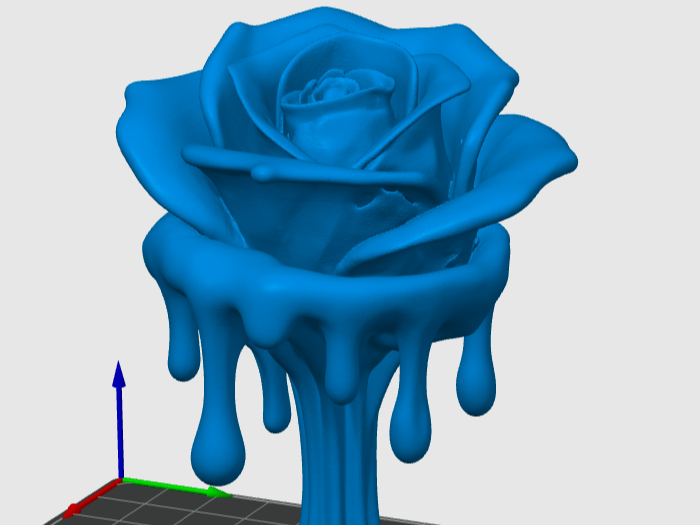 Melted Rose by user_1734995042 MakerWorld: Download Free 3D Models