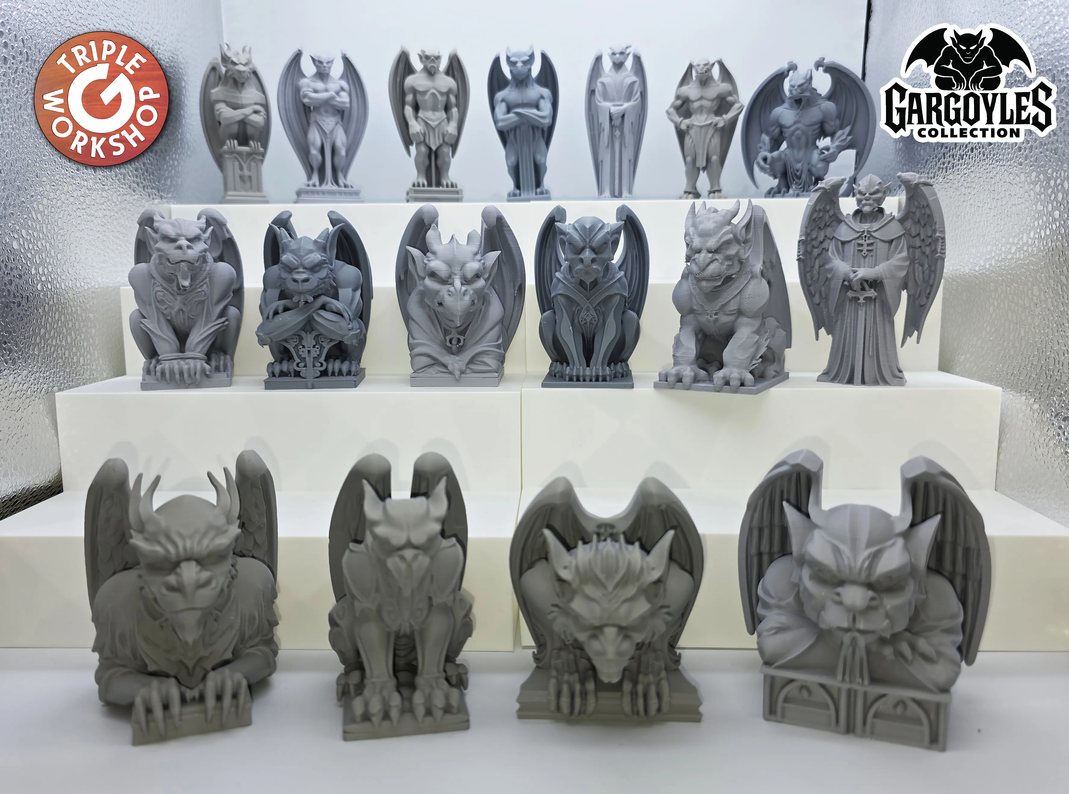 Smiling Gargoyle Face - Wall Mount by Triple G Workshop MakerWorld ...
