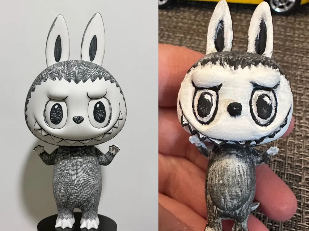 Rare form Labubu Sketch labubu Very rare! by Angus162 MakerWorld ...