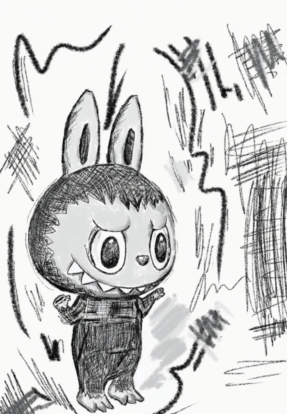 Rare form Labubu Sketch labubu Very rare! by Angus162 MakerWorld ...