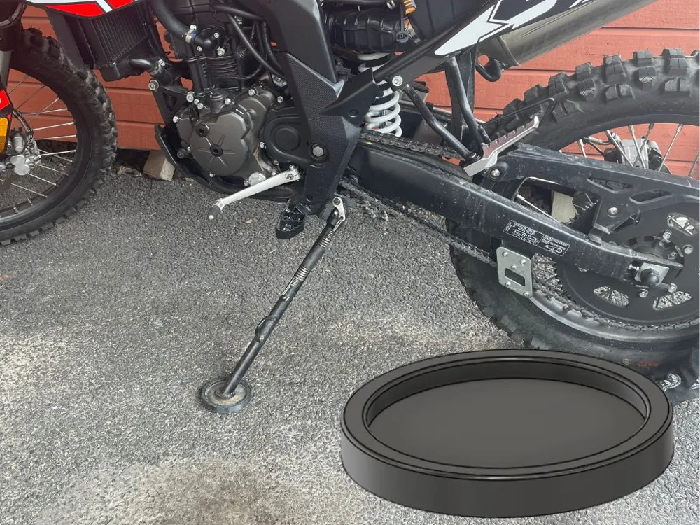Motorcycle kickstand plate - Free 3D Print Model - MakerWorld