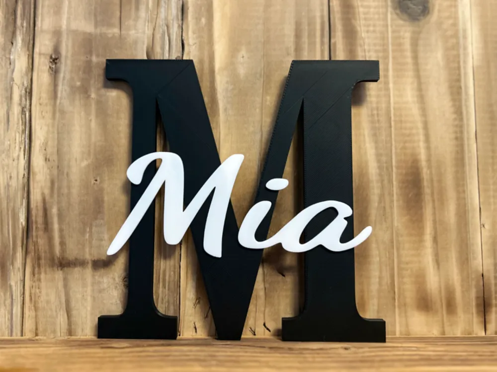 Large Mia Lettering by Julez MakerWorld: Download Free 3D Models
