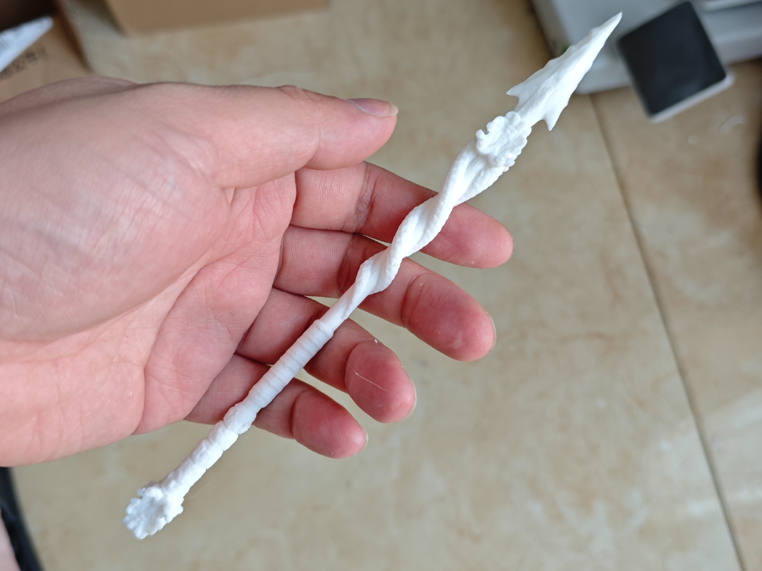 Tribal Chieftain Spear Weapon 1 Part Easy to Print Assemble Paintable ...