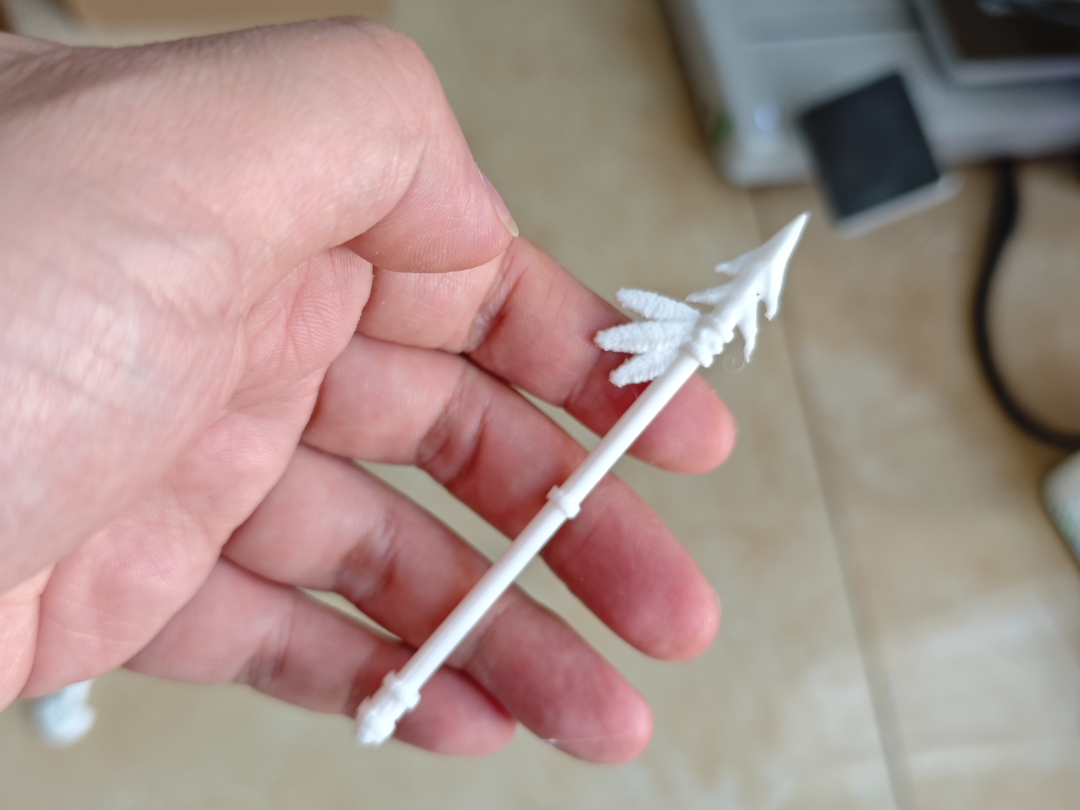 Tribal Chieftain Weapon Spear 3-Part Easy-to-Assemble Paintable Durable ...