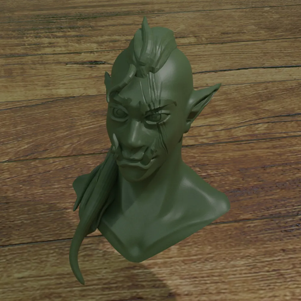 Orc Bust by Abe Illustrations MakerWorld: Download Free 3D Models