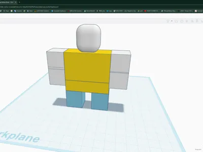 Noob, welcome to Roblox by Aghymaker MakerWorld: Download Free 3D Models
