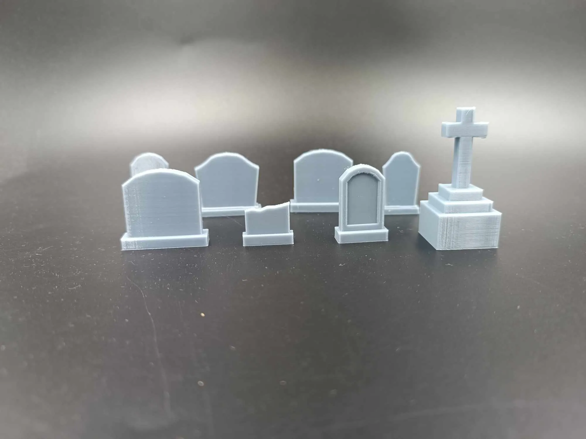 DnD Accessories Terrain - Cemetery Tombstones - Free 3D Print Model ...