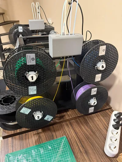 Flashforge AD5X Filament Spool Numbering - Free 3D Print Model - MakerWorld