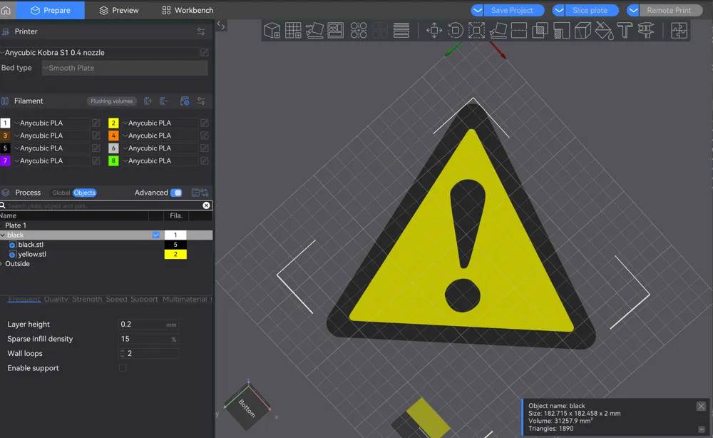 General Hazard Sign – 3D Printable Warning by ilkekko MakerWorld ...