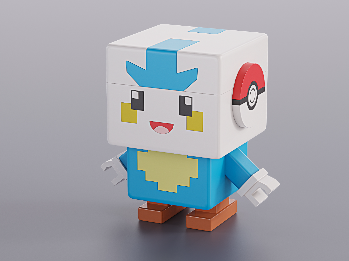 Magnetic Adorable Pocket-Sized Square Person, Unpainted Version by ...