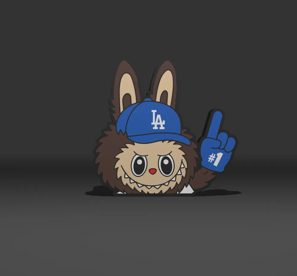 Labubu Dodgers Lightbox by Anthony_323 MakerWorld: Download Free 3D Models