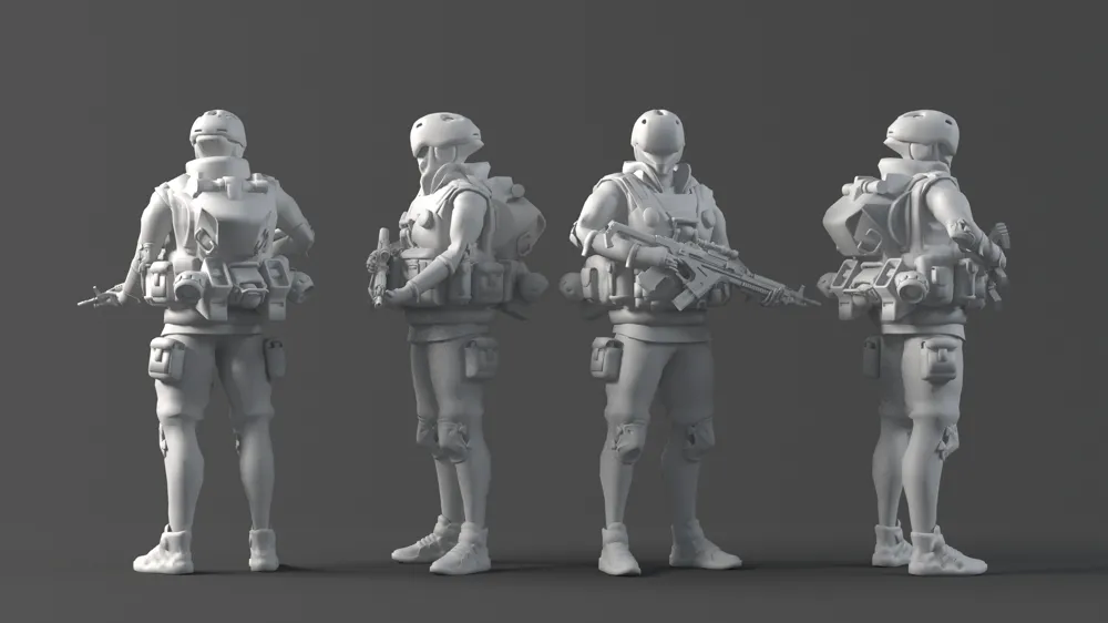 Sci-fi Special Forces by 天天向上 MakerWorld: Download Free 3D Models
