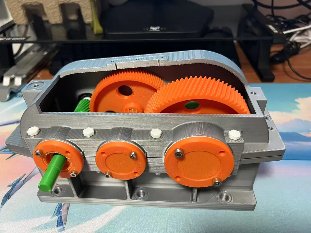 A two-stage cylindrical helical gear reducer, a common course design ...