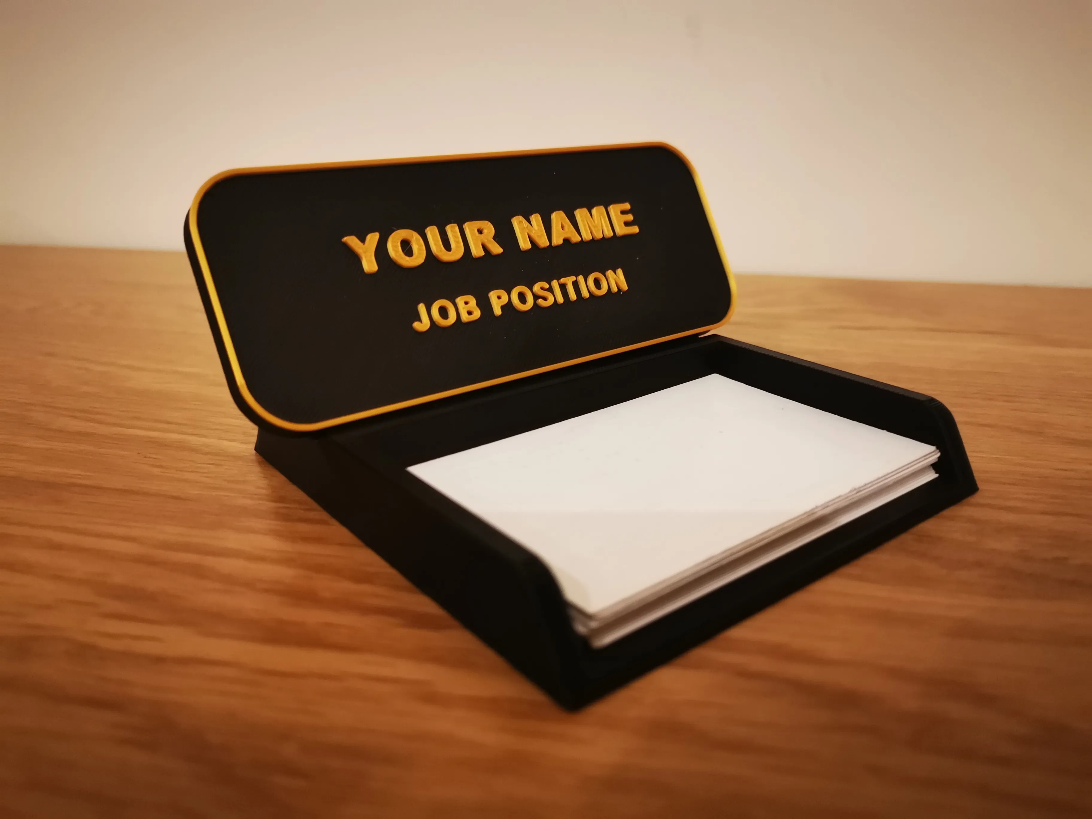 Customizable nameplate with raised text - Free 3D Print Model - MakerWorld