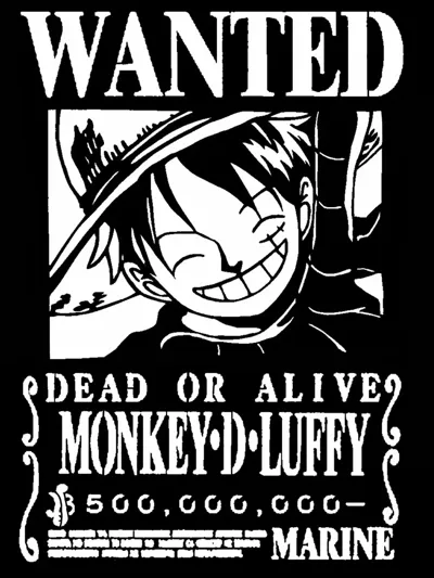 Wanted Poster Luffy stencil Remixed by 3dtasrimevi MakerWorld: Download ...