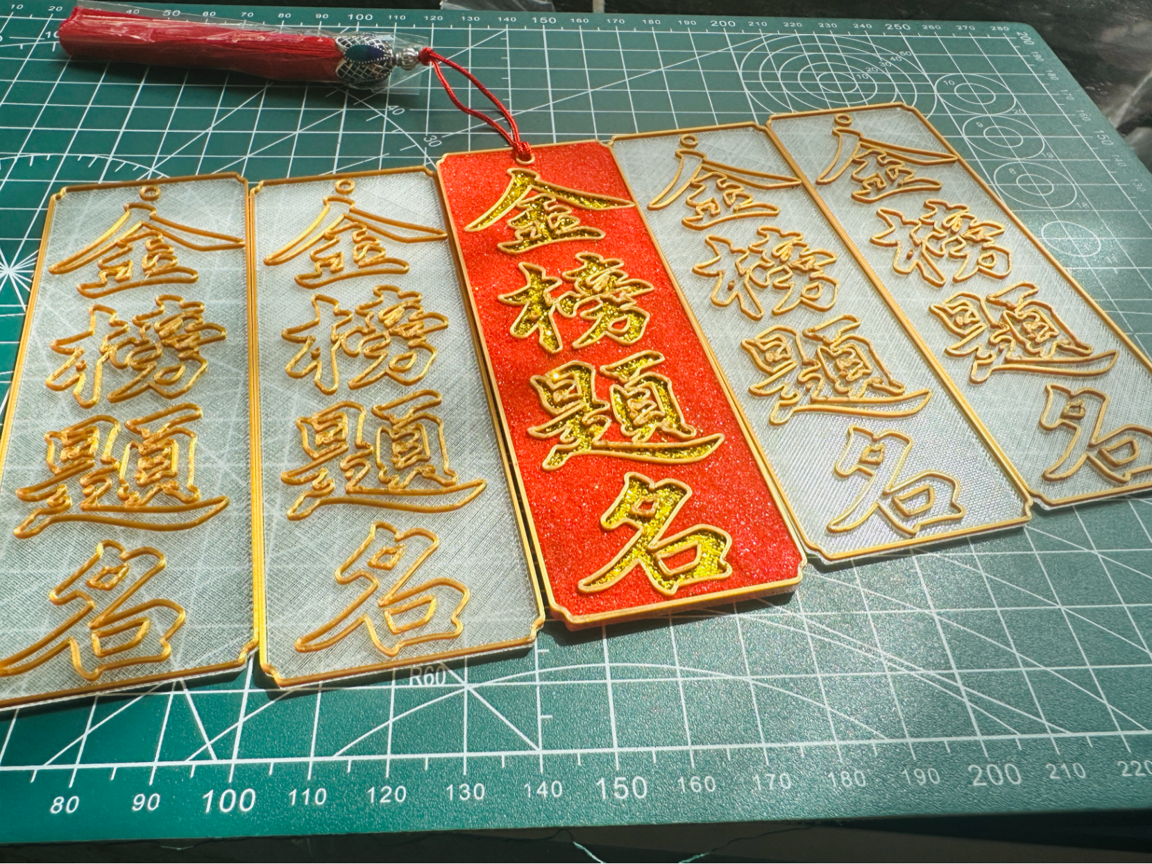 Top Score Bookmark with Filigree Base (Wishing all college entrance ...