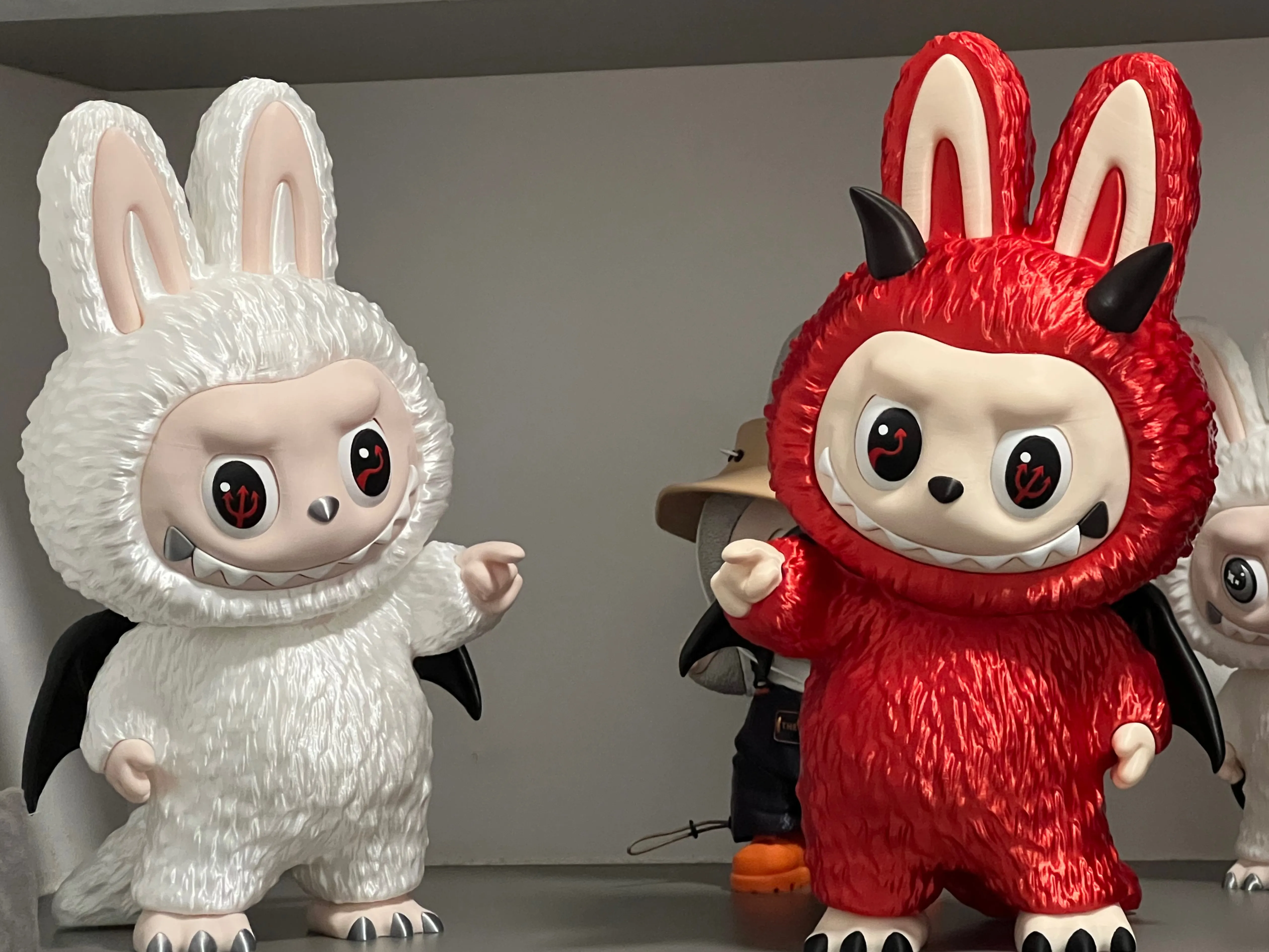 大天使-拉布布labubu（三形态可旋转眼球、可活动翅膀）超大娃系列-双版本38CM-28CM 来自 lengfeng MakerWorld ...