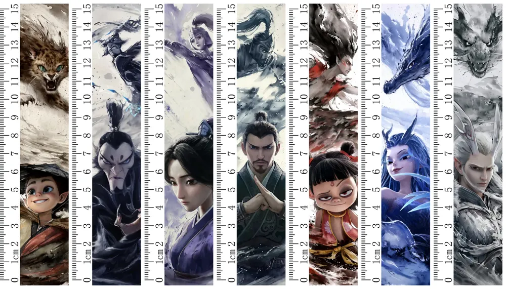 Doraemon Themed Colorful Embossed Ruler Set (Ruler + 2 Triangles ...