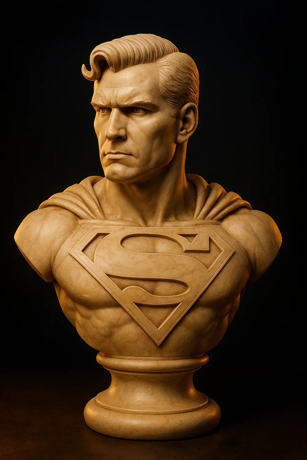 Superman Marble Bust by PrintVision MakerWorld: Download Free 3D Models