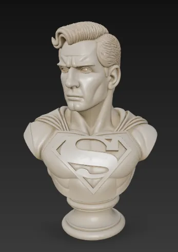 Superman Marble Bust by PrintVision MakerWorld: Download Free 3D Models