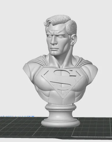 Superman Marble Bust by PrintVision MakerWorld: Download Free 3D Models