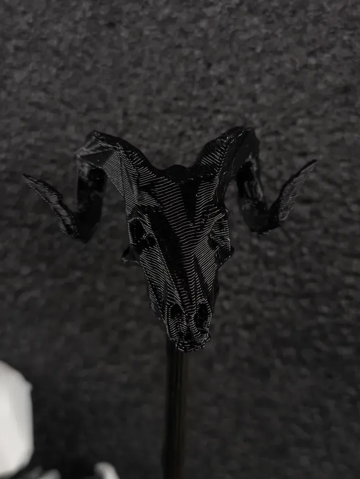 ram-headed walking stick by Piaskun MakerWorld: Download Free 3D Models