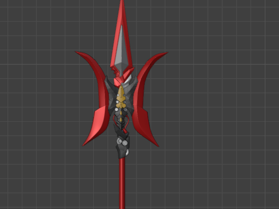 MoDonG core tech-style square sky halberd by DartLEE MakerWorld ...