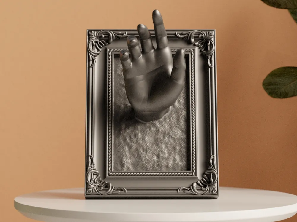 Escultura Toque Sombrio - Decoração de Casa Única - Modelo gratuito ...