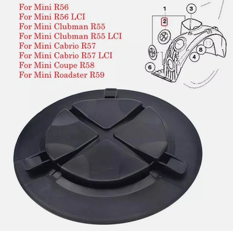 Headlight Cover Wheel House Fender Cover MINI R56 - Free 3D Print Model ...