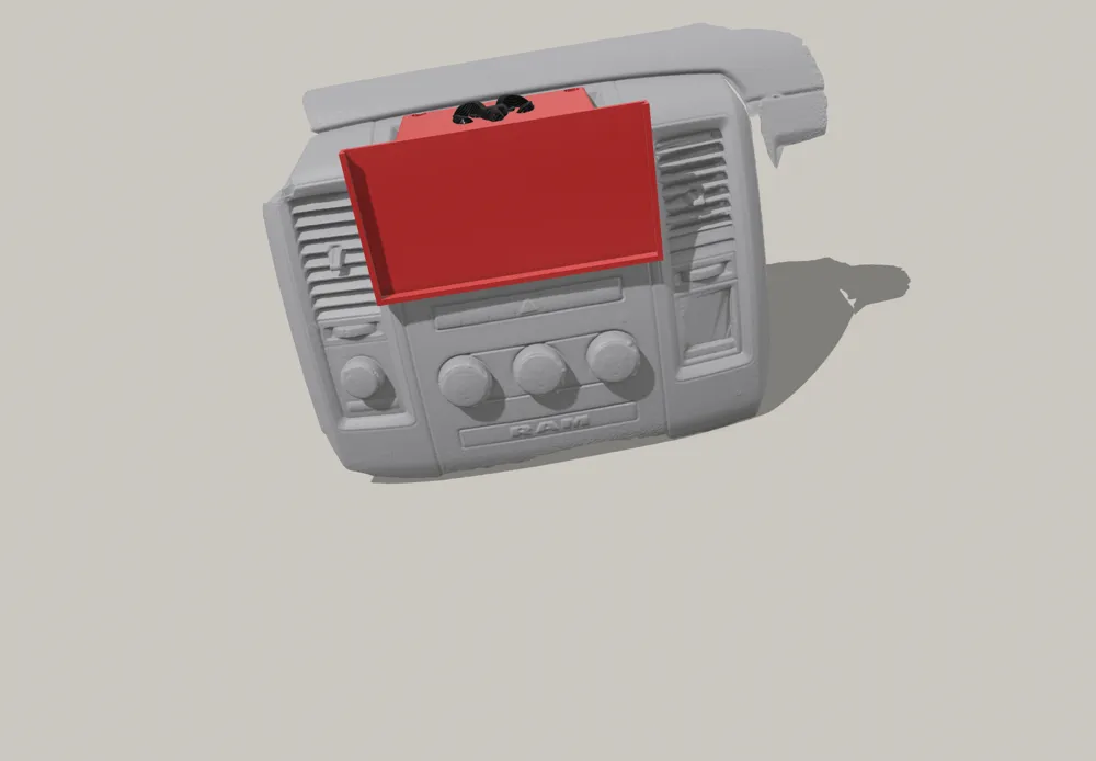 iPad 10th generation mount for 2012 Dodge Ram 1500 - Free 3D Print ...