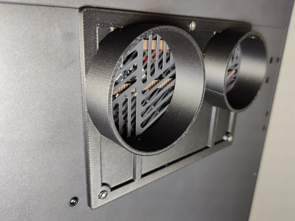 Centauri Carbon Fan Intake/Exhaust Flange Plate - Free 3D Print Model ...