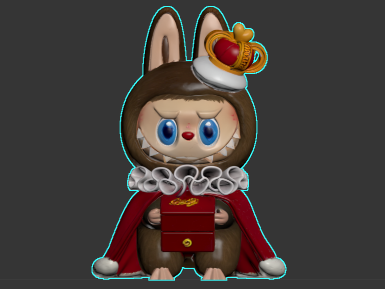 King Labubu by 吧唧老吸附 MakerWorld: Download Free 3D Models